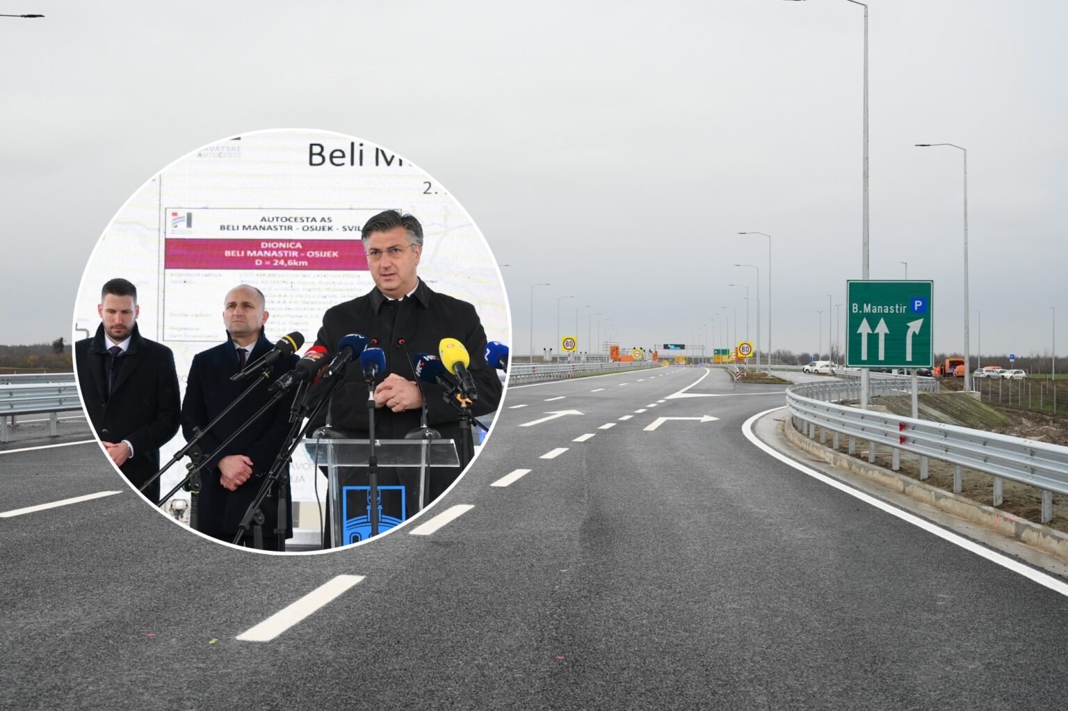 Plenković otvorio dionicu autoceste A5 od Osijeka do Belog Manastira ...