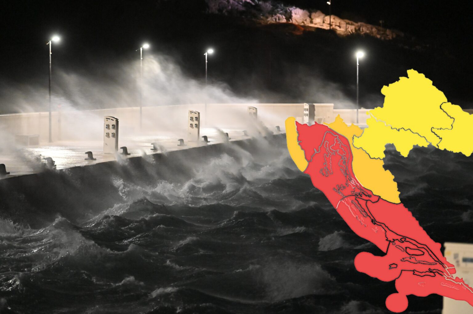 Obala pod crvenim alarmom, bura ima orkanske udare do 180 km/h - Zadarski list