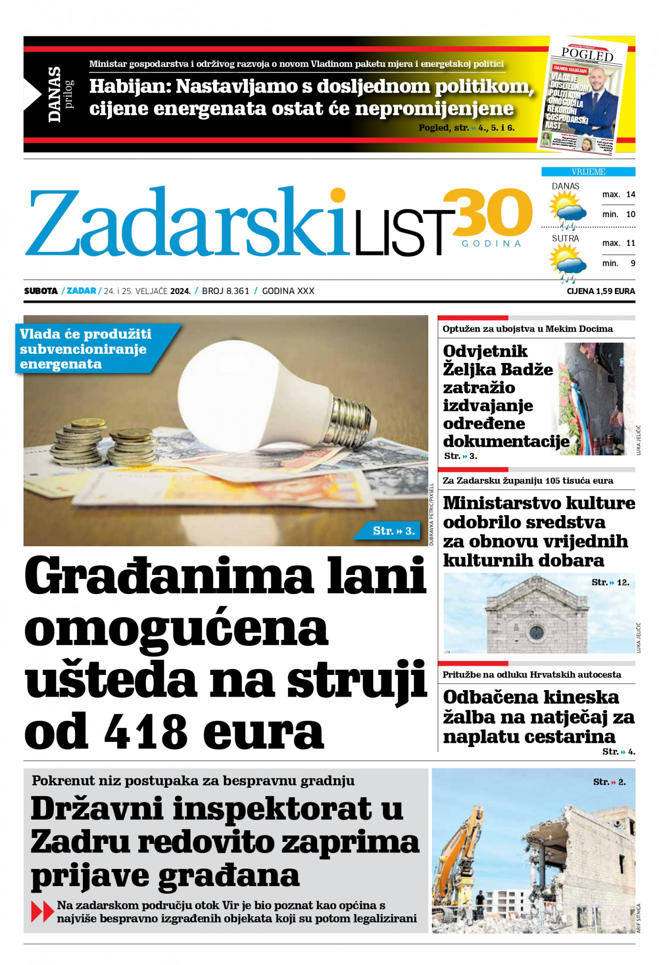 Crna kronika - Zadarski list