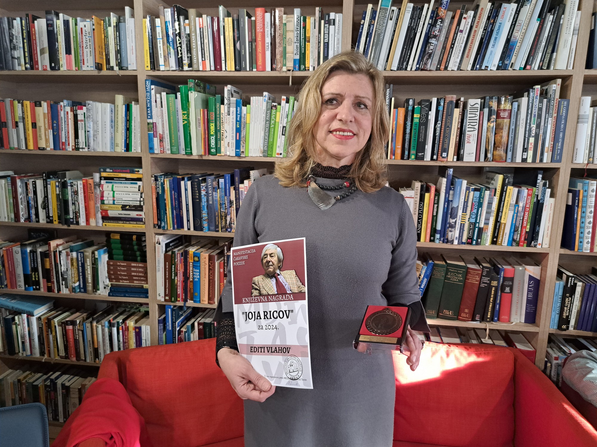 Editi Vlahov dodijeljena nagrada »Joja Ricov« - Zadarski list