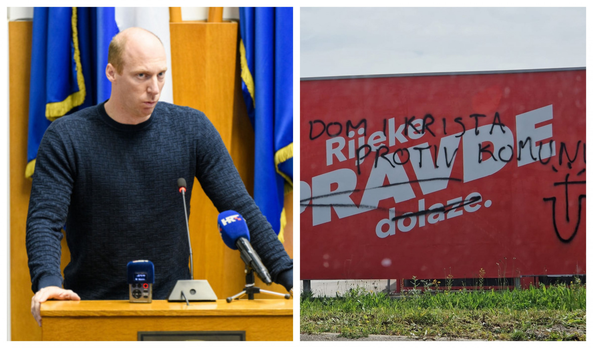 Radeta objavio fotografije išaranih plakata: 'Kao najveći bijednici i ...