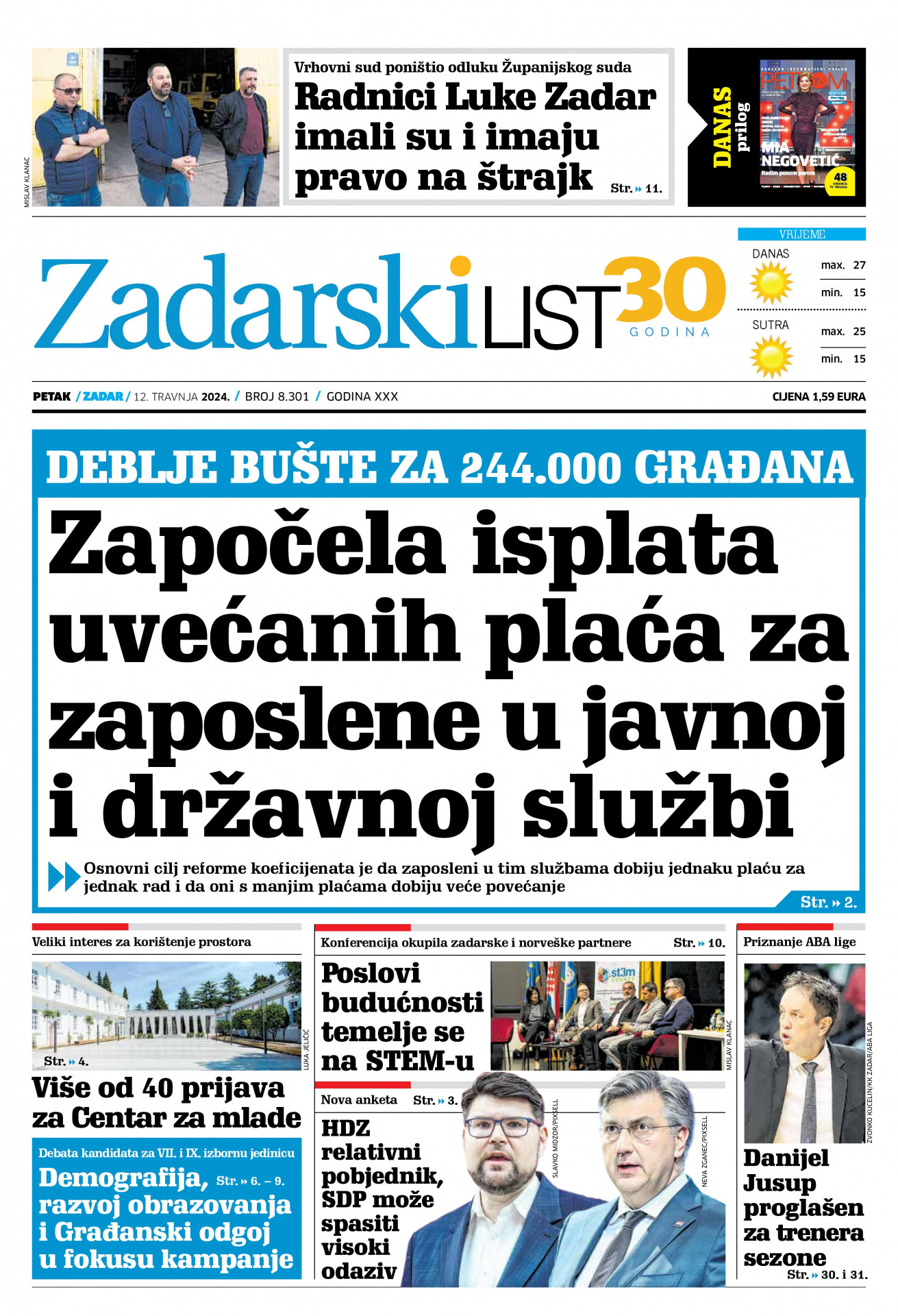 Crna kronika - Zadarski list